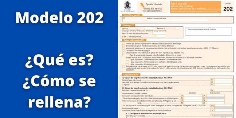 Modelo 202: ¿Qué es? ¿Cómo Rellenarlo? ️ Guía 2022
