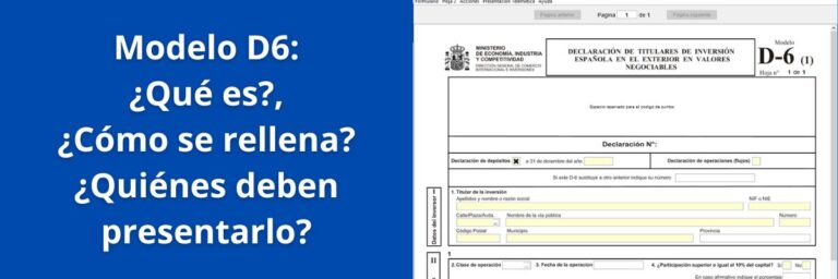 Modelo D6 ¿Qué es y Cómo se rellena? • ModelosHacienda.Com
